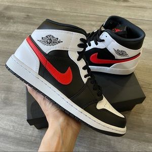 Jordan | Shoes | Air Jordan Mid Red Panda Mens | Poshmark